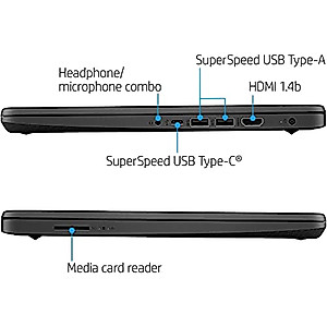 HP Pavilion Laptop (2022 Model), 14-inch Micro-Edge HD Display, AMD Athlon Gold 3150U, 16GB RAM, 512GB SSD, Thin & Portable, Webcam, HDMI, Wi-Fi, Bluetooth, Win 10
