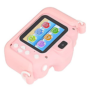 TYTOGE Kids Camera 20MP Pink Cartoon Style Video Recording Easy Operation Child Camera for Photo Game Outdoor