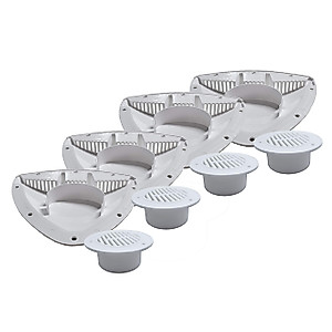 Class A Customs | RV ATV Cycle Truck Cargo Work Trailer Side Air Vents | Four Pack | White | High Tech/Arrow Design