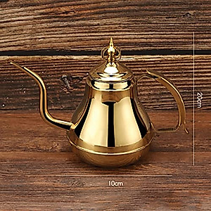 PDGJG Stainless Steel Coffee Drip Pot Gooseneck Kettle Teapot Tea Maker with Filter Induction Cooker Tea Kettle Kitchen Tools