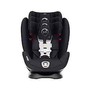 Cybex Eternis S, All-in-One Convertible Car Seat, Use from Birth to 120 lbs, Reclining 12-Position Height-Adjustable Headrest, Side Impact Protection, Lavastone Black 1 Count (Pack of 1)