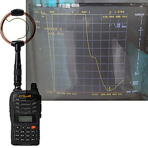 HYS BNC Base HT Antennas, 144/430 MHz Dual-Band High Gain Antenna (Gain:1.8/2.8dBi, Max Power: 20Watts, Length: 5.9inch) for VHF/UHF ICOM IC-V8 V86 IC-T7H Yaesu FT-530 Uniden BNC Radio&Scanner