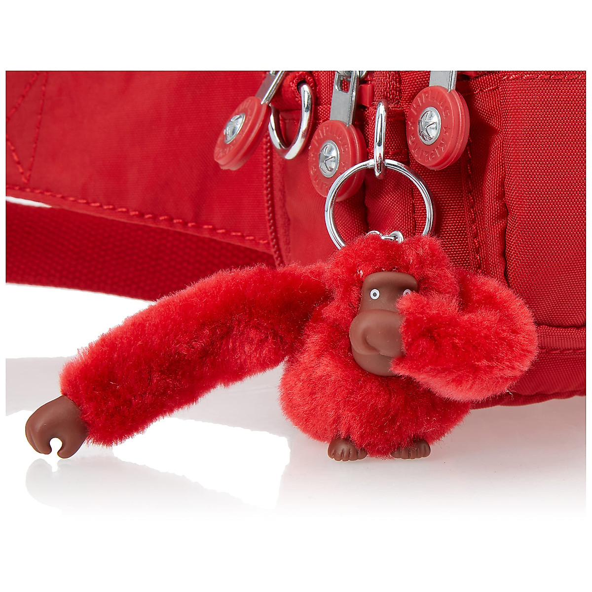 Kipling Womens Women's Merryl 2-in-1 Convertible Bag, Removable Shoulder Strap, Nylon Crossbody Bag, Cherry Tonal, 7.75 L x 5 H 3 D US