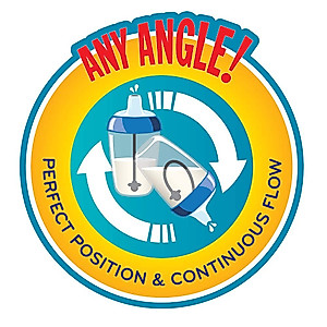 Nuby Tritan No-Spill Trainer Cup with Silicone Spout & 360 Weighted Straw with Hygienic Cover, 2 Pack (Pink, Gray)