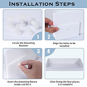 Geelin 2 Pack 26" x 13.5" Corrugated Plastic Cage Liners Base 1 x 2 Panel Size Guinea Pig Cage Liner for Guinea Pigs Hedgehogs Rabbits Applied with C&C Cages, White