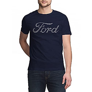 Ford Signature T-Shirt | Soft Touch Fabric-Large Navy Heather