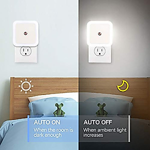 Sujeet Night Lights Plug into Wall, Night Light [8 Pack] Nightlight with Light Sensors, Led Night Lights for Kids Bathroom Stair Hallway Light