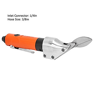 1/4in Air Shears, 2500rmp Pneumatic Metal Cutter Steel Straight Blade Scissors for Automobile Maintenance, Hardware Processing