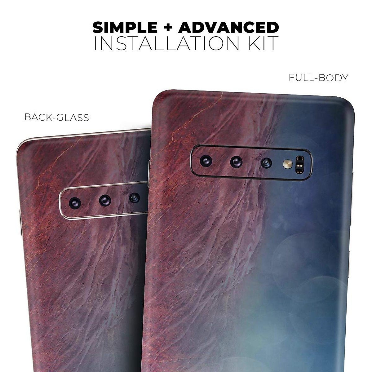 DesignSkinz Abstract Fire & Ice V10 Protective Vinyl Decal Wrap Skin Cover Compatible with The Samsung Galaxy S20 (Screen Trim & Back Glass Skin)