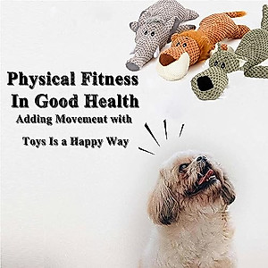 Robustplush - Immortal Squeaker Plush Toy for Aggressive Chewers, Chew Robust Animal Toy for Dog, Dog Stuffed Animals Chew Toy Squeaky, Antarcking Indestructible Dog Toy