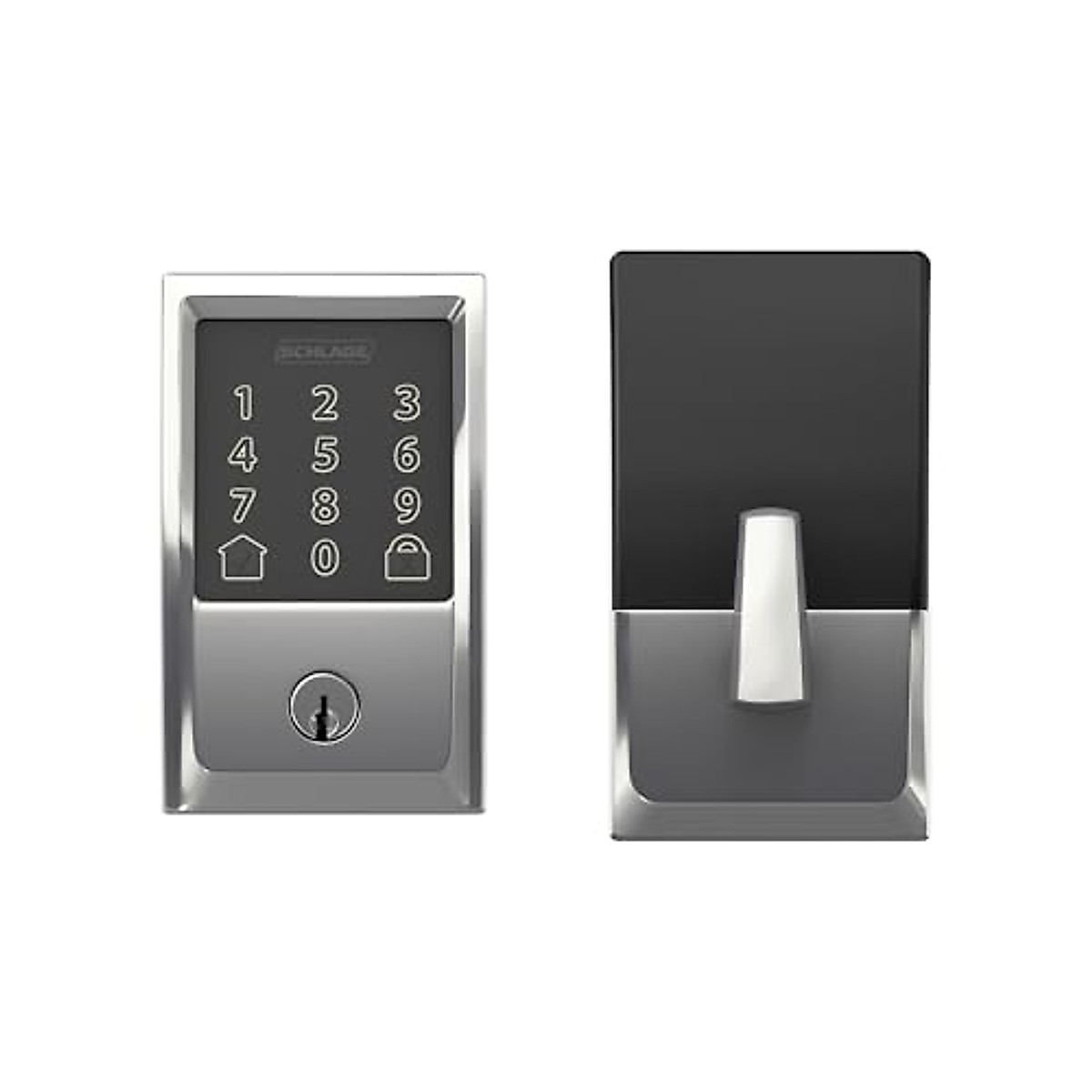 Schlage Encode Smart WiFi Deadbolt with Century Trim In Bright Chrome