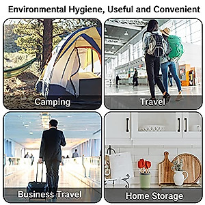 Suruid Toothbrush Case Multifunctional Toothbrush Storage Box Portable Travel Wash Cup Toothbrush Cup Wall Mounted Toothbrush Holder for Bathroom, Useful for Travel, Camping, Business, School - Green