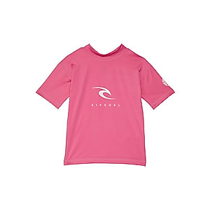 Rip Curl Boy's Corp Short Sleeve UV (Toddler/Little Kids) Pink 1 Toddler