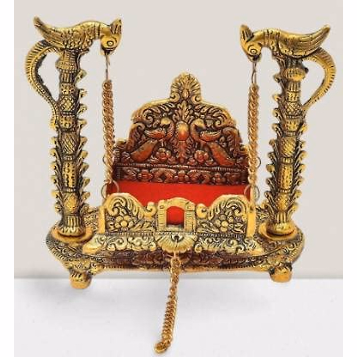 Laddu Gopal Jhula Krishna Jhula Bal Gopal Sihasan Ladoo Gopal Swing Lord Jhula in Gold