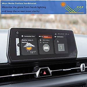 INNOSURE Tempered Glass Screen Protector for Toyota GR Supra 2020/2021/2022/2023/2024/2025 2.0 3.0 3.2 A90 A91 MK5 8.8" Touchscreen Anti Glare (Matte)