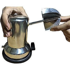 Yadnesh Coconut Scraper Peeler Grater Coconut Grater Scraper Shredder Hand Operated Rotating Kitchen Coconut Scraper Peeler/Shredder With Vacuum Base, Stainless Steel Grater For Kitchen 9 Inch