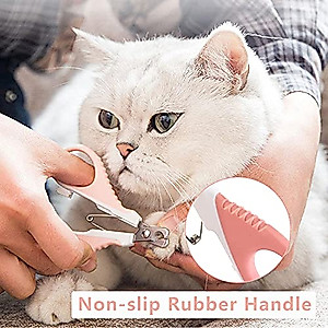 VOVIGGOL Cat Nail Clippers with Safety Guard and Sharp Angled Blade, Best Grooming Tool Cat Claw Trimmer Cat Scissors Pet Nail Clippers for Cats Kitten Puppy Rabbit Bird Ferret and Small Dog