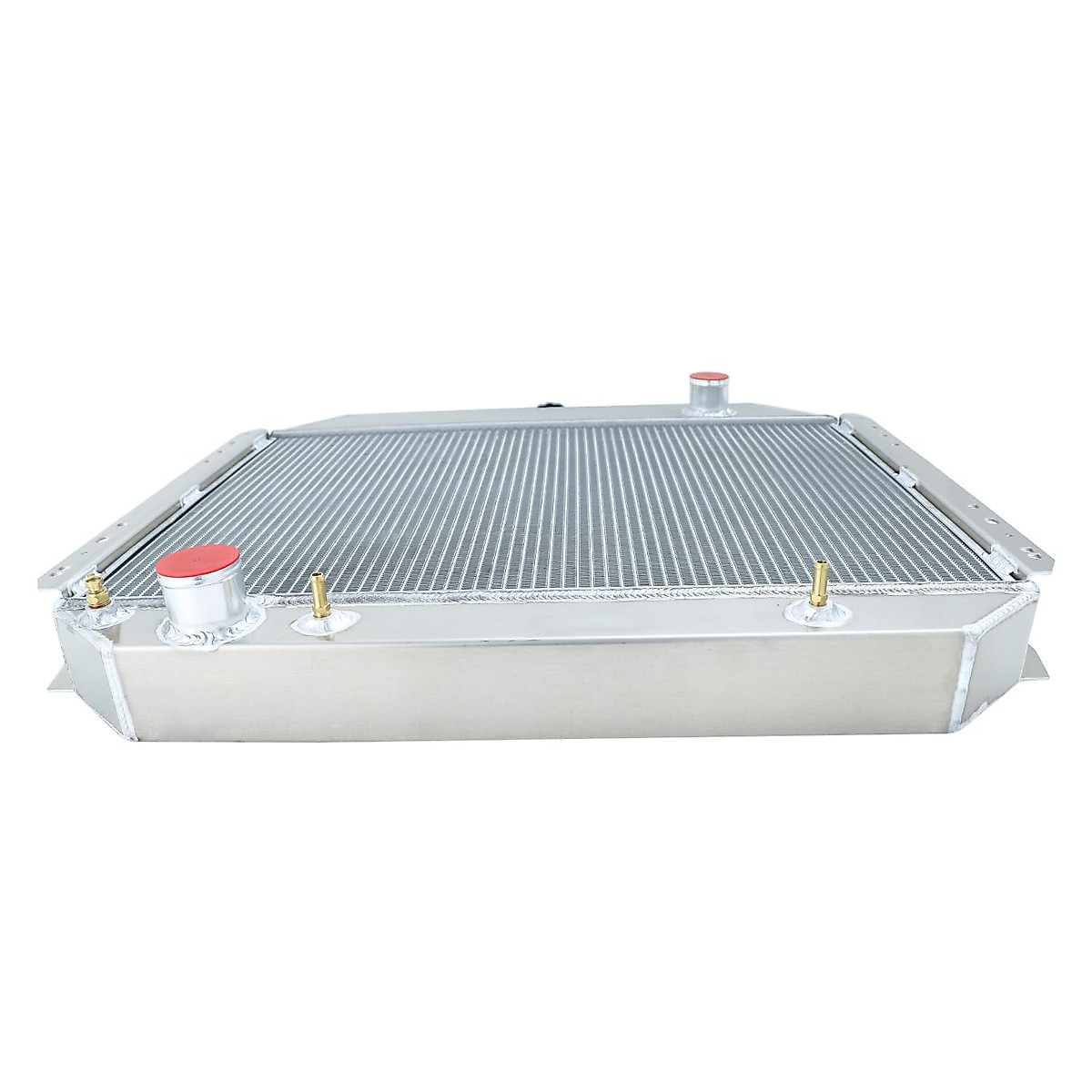 Rubivel 433 Radiator Replacement for 1966-1979 Ford F100 F150 F250 F350 Bronco 1967 1968 1969 1970 1971 1972 1973 1974 1975 1976 1977 1978 2.8L 3.3L 3.9L 4.7L 5.0L 5.8 6.6 6.4, 4 Row Aluminum Radiator