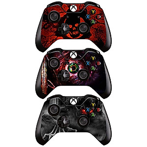 FOTTCZ [3PCS] Whole Body Vinyl Sticker Decal Cover Skin for Xbox One Controller - 3pcs. Combination