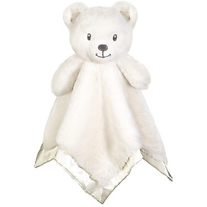 BEILIMU Bear Security Blanket Soft Baby Lovey Fluffy Blanket Unisex Lovie Snuggle Toy Baby Bear Stuffed Gift for Newborn, Boys and Girls, 14 Inch