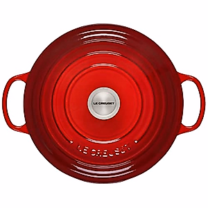 Le Creuset Enameled Cast Iron Signature Round Dutch Oven, 7.25 qt., Cerise