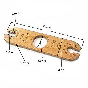 3 Pcs Wine Glass Drying Rack and Bottle Holder Bamboo Countertop Wine Glass Rack Wooden Wine Glasses Storage Stand Holds 2 Glasses and 1 Bottle Perfect for Home Kitchen Decor Wine Lovers
