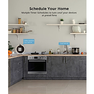 SONOFF S40 WiFi Smart Plug with Energy Monitoring, 15A Smart Outlet Socket ETL Certified, Work with Alexa& Google Home, IFTTT Supporting, 2.4Ghz WiFi Only (2-Pack)