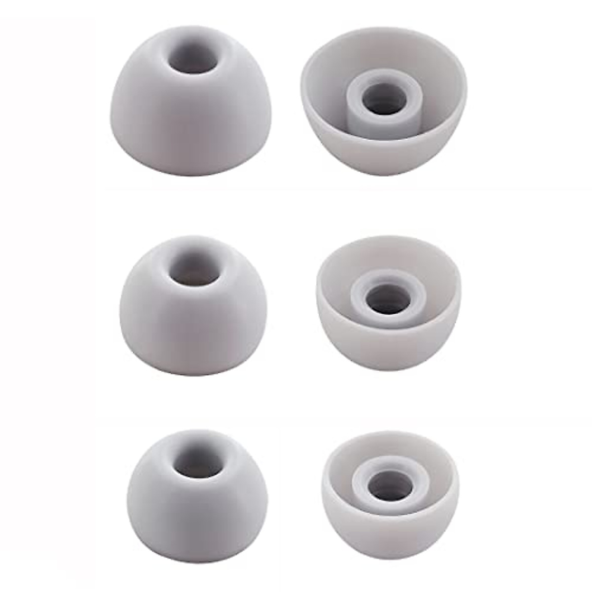 ALXCD Eartips Compatible with Beats Studio Buds, S/M/L 3 Sizes 3 Pairs Soft Silicon Earbuds Tips Ear Euds Set Ear Tips, Compatible with Beats Studio Buds 3 Pairs White