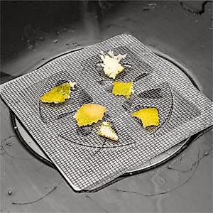 Floor Drain Sticker, 4" X 4"Disposable Floor Drain Sticker 30 PCS/Set, Disposable Shower Drain Hair Catcher Mesh Stickers, Shower Drain Hair Catcher Sticker, Shower Floor Drain Cover Square
