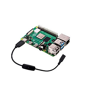 PNGKNYOCN 30cm USB C Male to Female On/Off Switch Cable YOUCHENG for Raspberry Pi 4 (2-Pack)