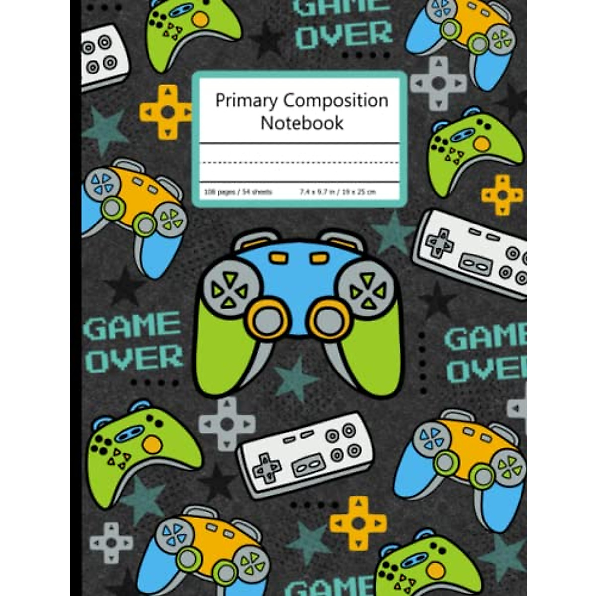 Primary Composition Notebook: Creative Draw and Write Journal for Grades K-2 with Dotted Midline and Picture Space