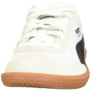 PUMA Men's SUPER LIGA OG RETRO Sneaker, Puma White-Puma Black-Puma Team Gold, 8.5