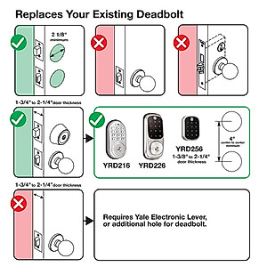 Yale Security Real Living Keyless Push Button Deadbolt With Z-Wave, Oil Rubbed Bronze