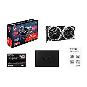 MSI Gaming Radeon RX 6700 XT 192-bit 12GB GDDR6 DP/HDMI Dual Torx 3.0 Fans FreeSync DirectX 12 VR Ready Graphics Card (RX 6700 XT MECH 2X 12G)