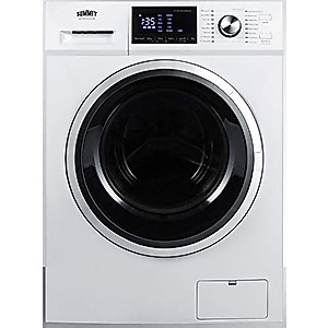 Summit SPWD2202W 24"" Washer and Dryer Combo with 2.7 cu. ft. Capacity 115 Volt Operation 16 Wash Cycles Delay Start Time Sanitary Cycle in White