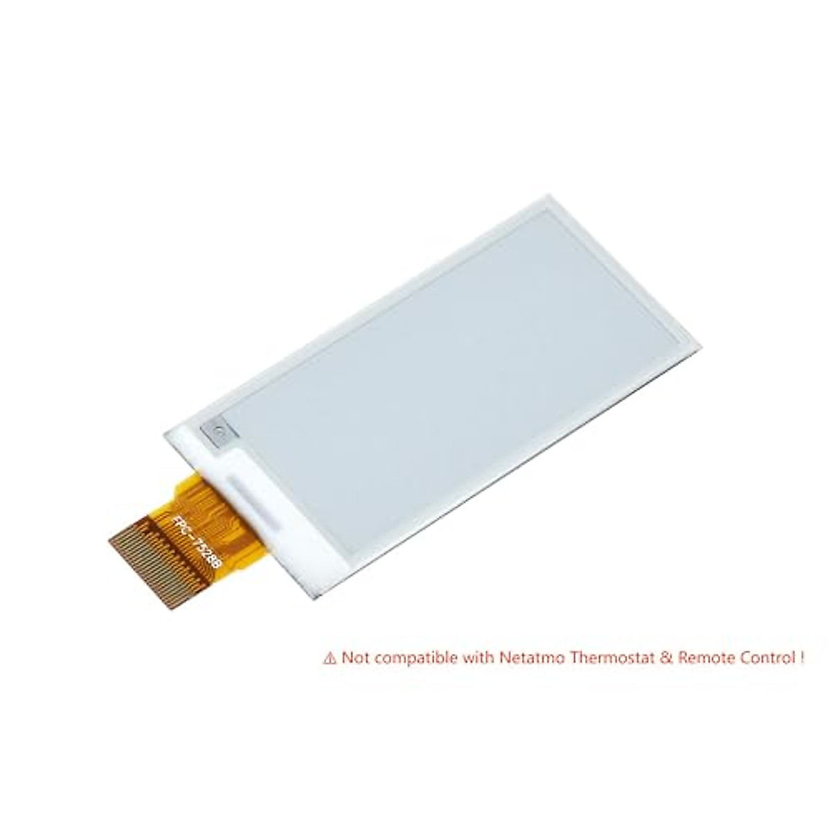 waveshare 2.13inch E-Ink Raw Display Compatible with Raspberry Pi 4B/3B+/3B/2B/B+/A+/Zero/Zero W/WH/Zero 2W Series Boards 250x122 Resolution SPI Interface Without PCB Supports Partial Refresh