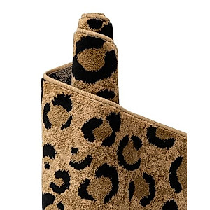 Unique Loom Wildlife Collection Area Rug - Leopard (9' x 12' Rectangle, Light Brown/ Black)