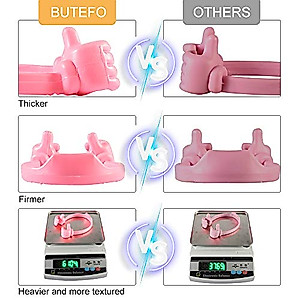 BUTEFO 8 Pack Thumbs up Cell Phone Holder, Adjustable Silicone Tablet Stand, Multi Colors Portable Desktop Stands Compatible for Smart Phones iPhone iPad Mini Huawei Samsung Galaxy
