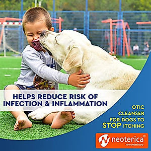 Cat & Dog Ear Cleaner Drops & Wash Solution - Yeast Otic Infection Treatment & Itchy Ear Relief for Pet - Wax Remover & Flush Remedy for Any Pets