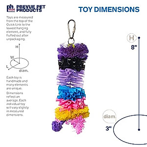 Prevue Pet Products Preen & Pacify Calypso Creations Straw Stacker Bird Toy 62634