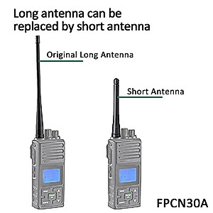 Walkie Talkie Short Antenna with SMA-Female, 3.4 inch Elastic Antenna for Two Way Radio UHF 400-480MHz, Compatible with Samcom FPCN30A/ FPCN10A (6pcs)