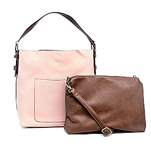 Joy Susan Womens Faux Leather: Hobo 2-in-1 Handbag
