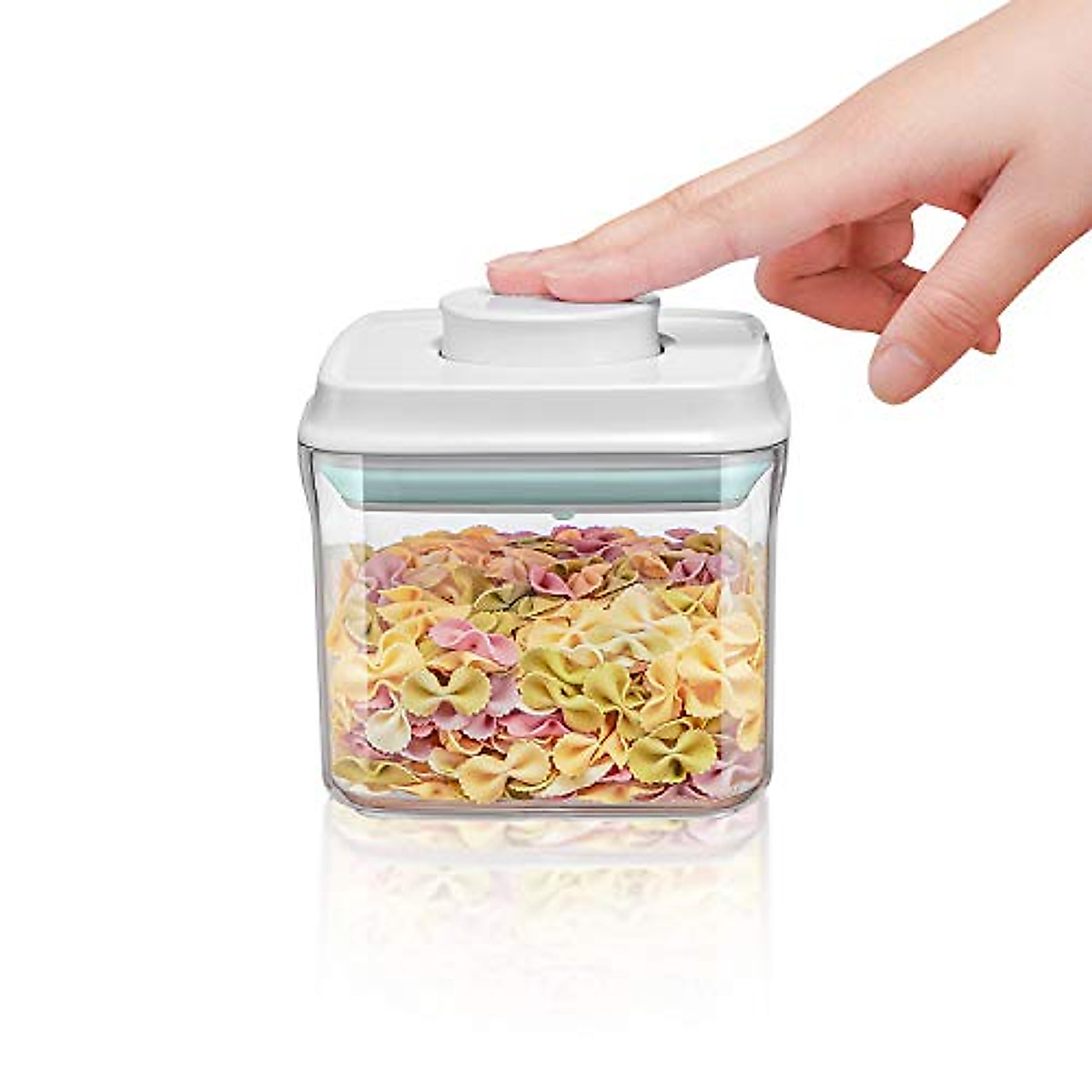 iChewie - BopTop (1pc - 500ml) Airtight Food Storage Container – Mechanical Silicone Seal Canister - BPA-Free - 0.5Qt