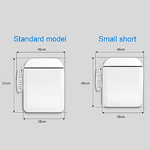 JYMYGS Electronic Bidet Toilet Seat Elongated Smart Heated Toilet Seat, Temperature Controlled Wash, Warm Air Dryer, Smart Touch Panel, Adjustable Warm Water Function, LON007MKJ