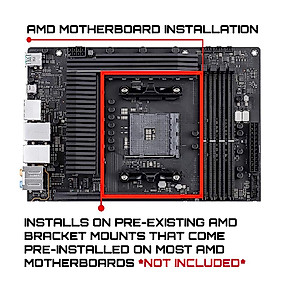 CPU Cooler Wraith Prism RGB LED Lighting Aluminum Heatsink Copper Core Base 4-Pin PWM 95mm Fan Pre-Applied Thermal Paste for AMD Socket AM5 AM4 AM3 AM2 Desktop PC Computer