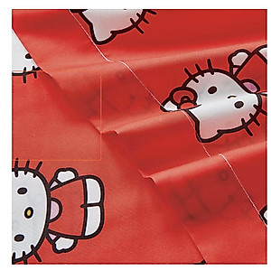 Jay Franco Twin Size Sheet Set 3 Pieces Kids Set (Hello Kitty Red), Pink, Black, JF14545