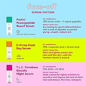 Drunk Elephant Protini Powerpeptide Resurf Serum. Strengthen and Resurface Face Serum with 10% Lactic Acid and 11 Signal Peptides (30 mL / 1 Fl Oz)