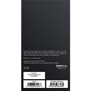 2023-2024 Classic Black Pocket Planner