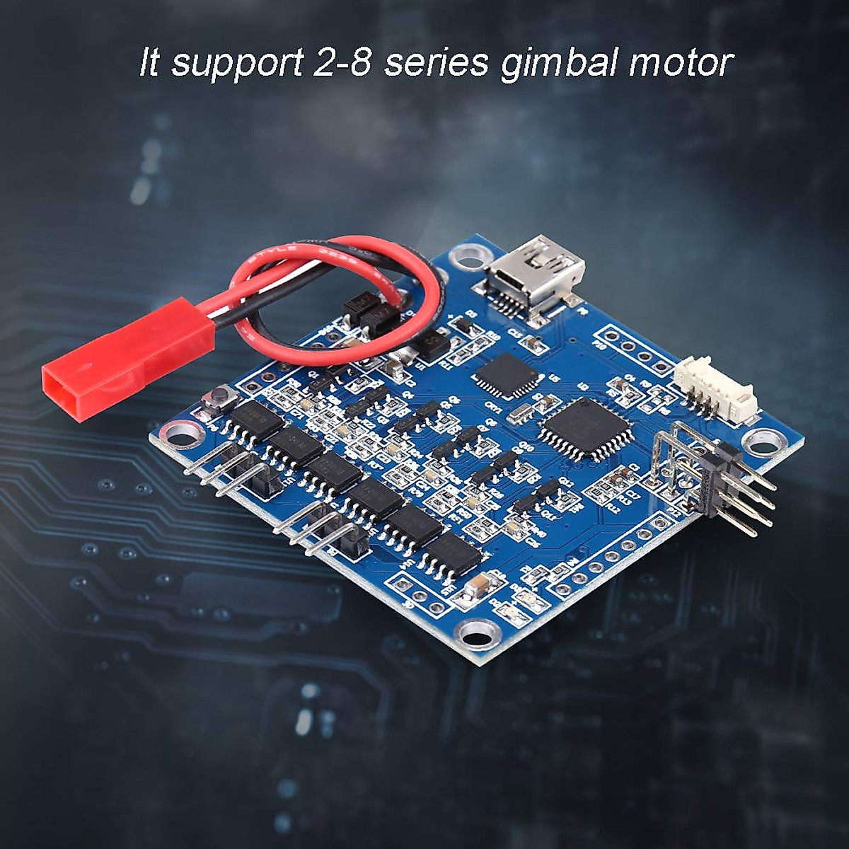 RiToEasysports Gimbal Driver, BGC 3.0 Mos Drive Large Current 2-Axle Brushless Gimbal Controller Board Driver with Sensor Brushless Gimbal Controller