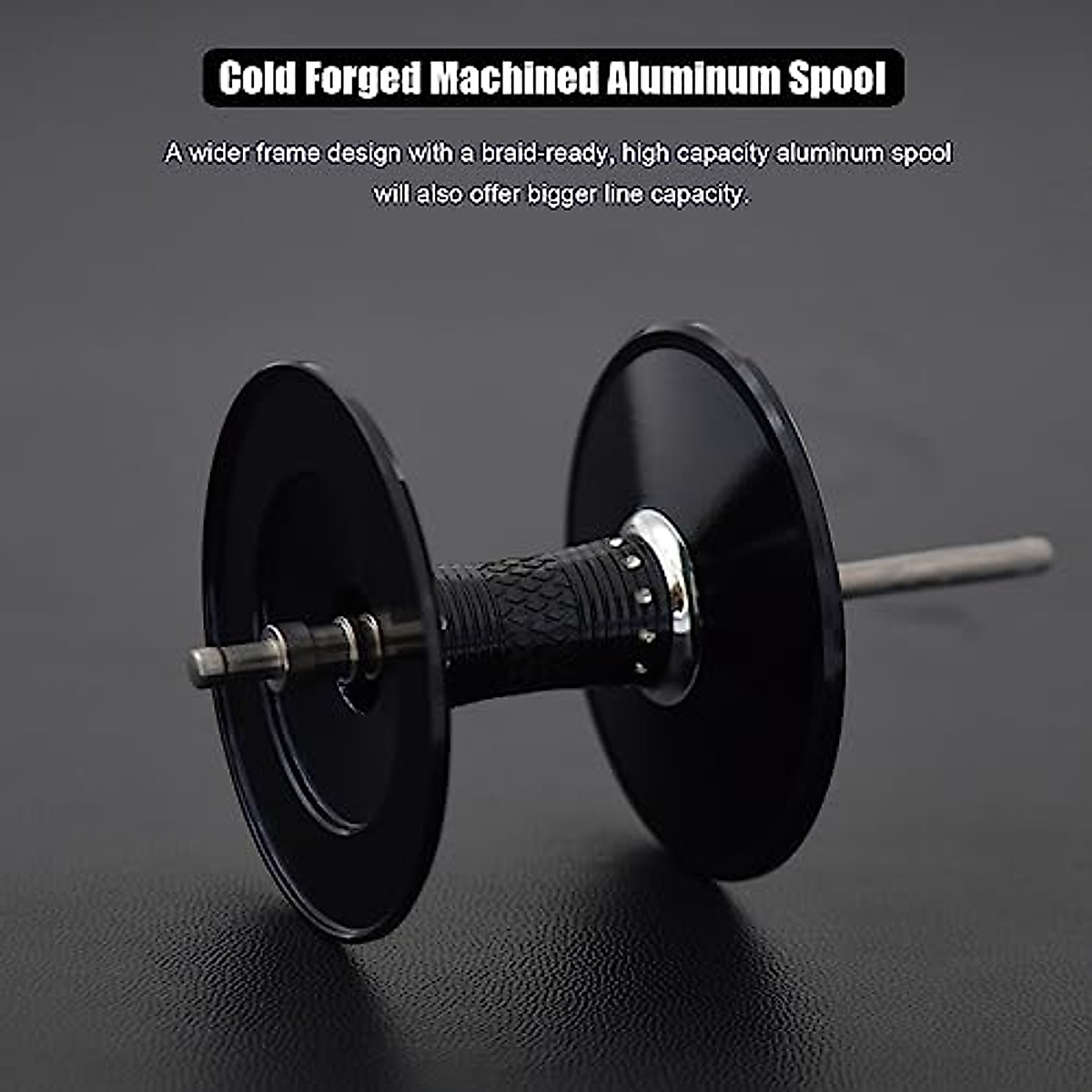 CAMEKOON Bahamut 400 Baitcaster Reels, Large Capacity for Jigging, 10+1 Stainless Steel Bearings, 35 LBs Drag, 7.2:1 Smooth Gear Ratio, Carbon Fiber Frame and Side Covers, Baitcasting Fishing Reel